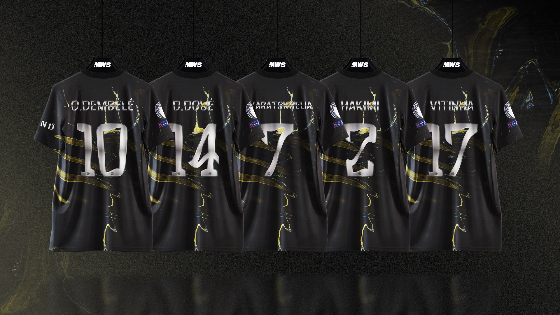 Just dropped: Match-worn & signed PSG Night Edition shirts